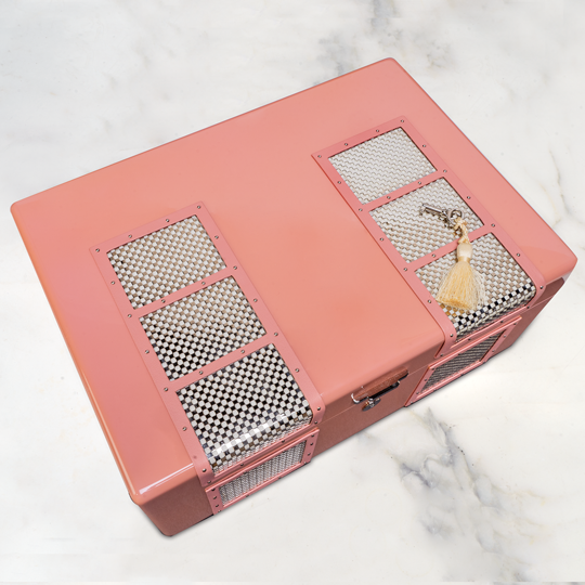 Ashton Humidor | Retro 1950's Metallic Pink Humidor | Holt's