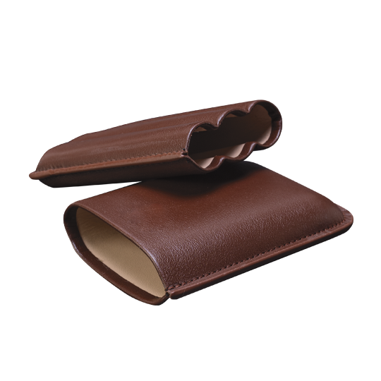 Classic Brown Leather Case | Holt's Cigar Co.