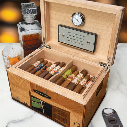 Elie Bleu Casa Cubana Humidor - Desktop Humidors - Humidors - Accessories