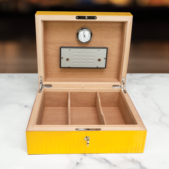 Elie Bleu Fruit Yellow Sycamore Humidor - Desktop Humidors - Humidors ...