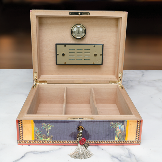 Elie Bleu Flor de Alba Purple Sycamore Humidor - Desktop Humidors ...