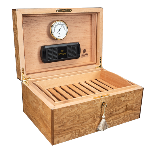 Savoy Executive Olive Ash Humidor | Holt's Cigar Co.