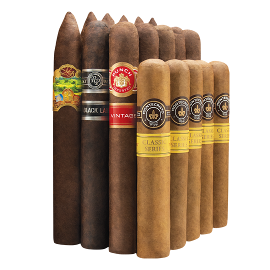 Big Brand Cigar & Humidor Combo - All Samplers - Samplers