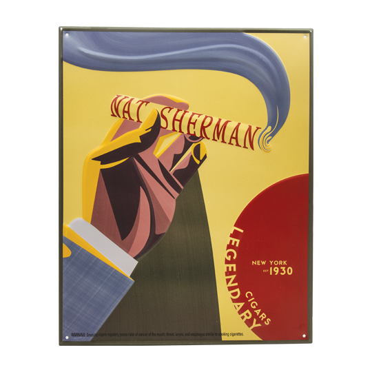 Nat Sherman Metal Sign - Cigar Signs - Accessories