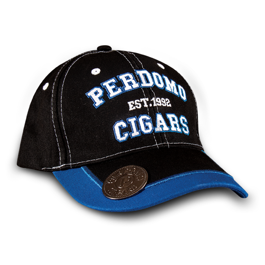 Perdomo Bottle Opener Hat Black/Blue - Cigar Hats - Cigar Gear ...