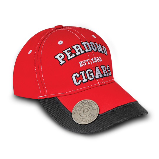 Perdomo Bottle Opener Hat Red/Black | Holt's Cigar Co.